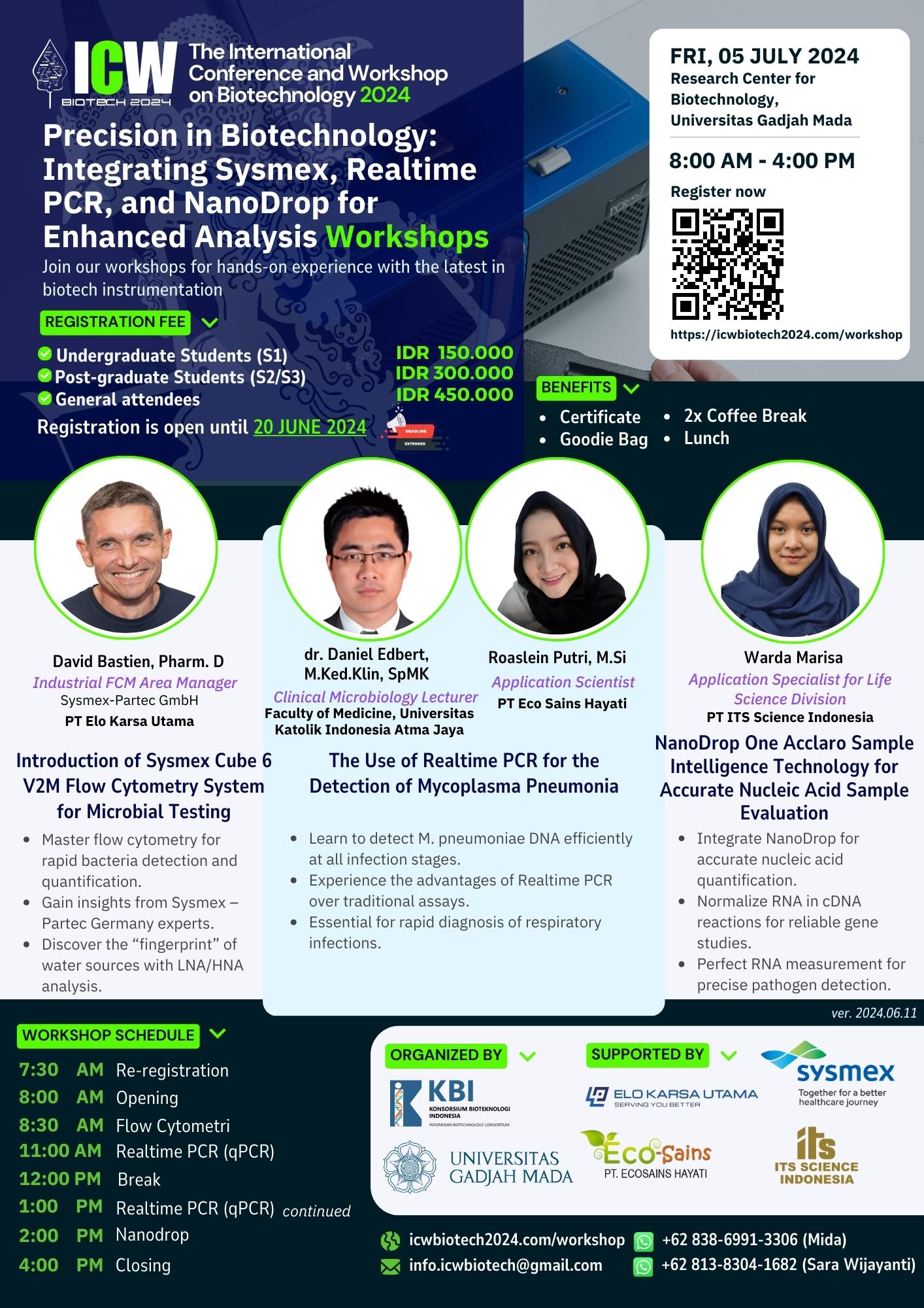 The International Workshop on Biotechnology 2024: Precision in ...